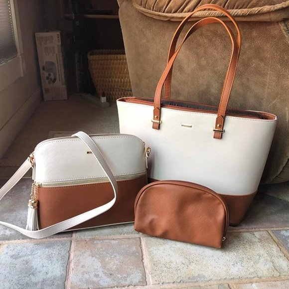 Bags | Set Of 3 Handbags For Women Shoulder Bags Tote Satchel Hobo ...